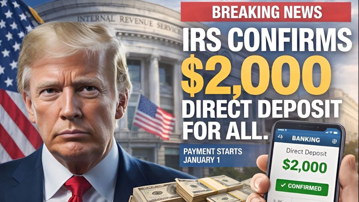 IRS Confirms $2,000 Direct Deposit for All — Payment will be started ...